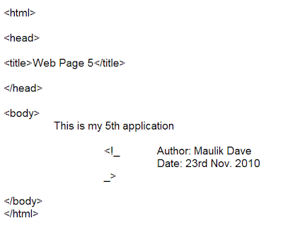 Technology Stuff : HTML Programs (Basic)