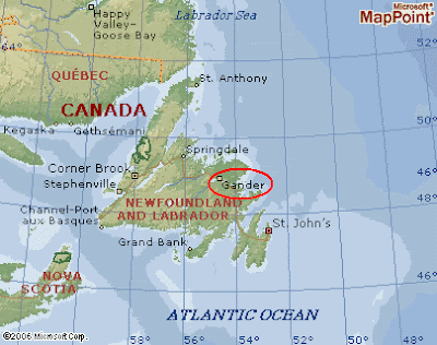 Carl's Travel Blog: Gander Newfounland!