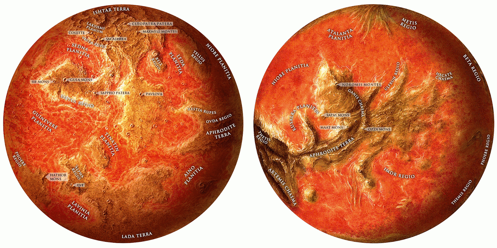 Astronomia e Universo: Galeria de imagens - Planeta Vénus