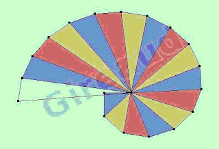 mtemtiks cool !!!: Dibujar caracola con triángulo rectángulo