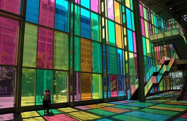 Iluminación natural: vidrio-color