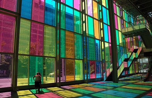 Iluminación natural: vidrio-color