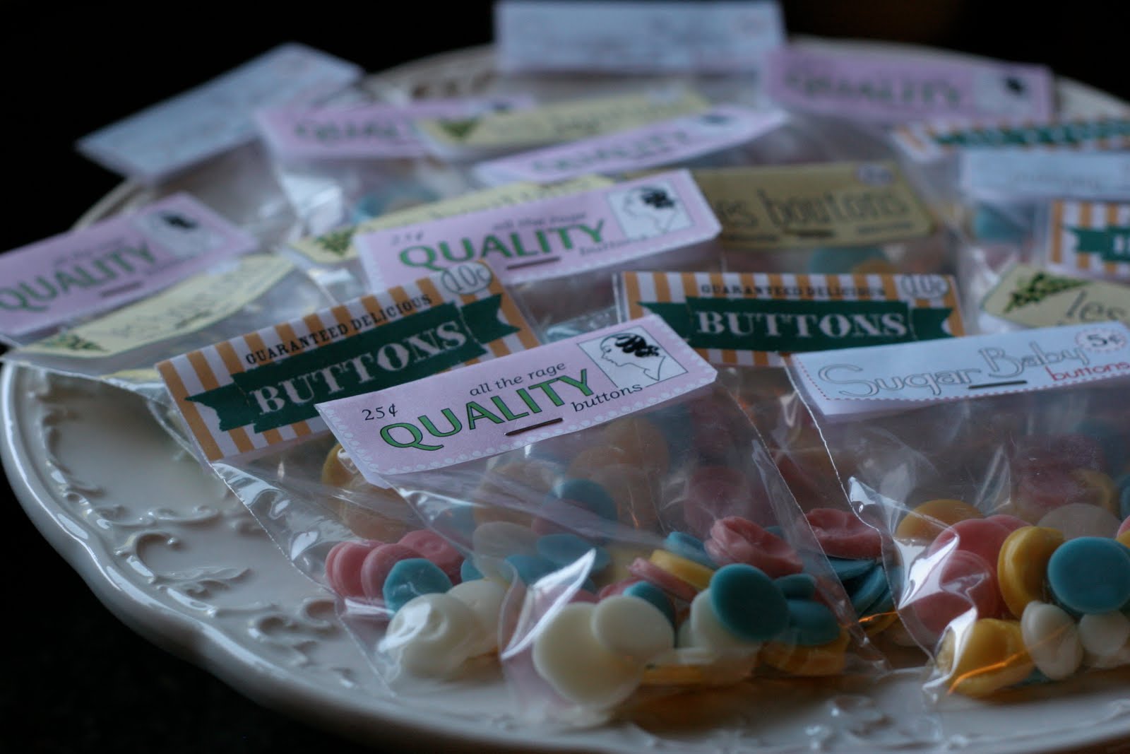 Vintage Candy Buttons