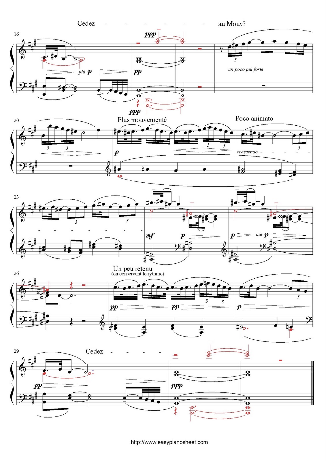 Partitura Facil: Aprende Piano Gradualmente: Claude Debussy, partitura ...