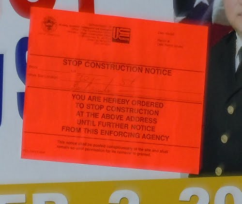 Dislocations: Stop Construction Notice