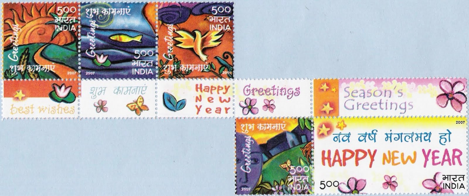 Se-tenant Stamps of India: SUPER Se-tenants