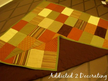Simple Quilted Patchwork Throw - Addicted 2 Decorating®