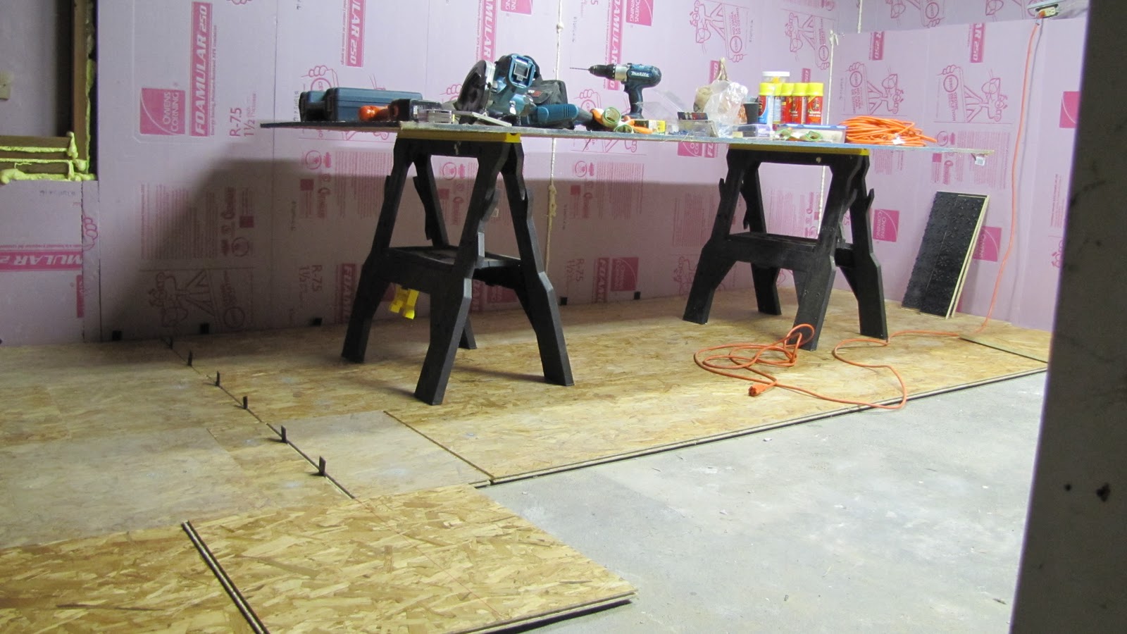 The Glassman House: Basement Subfloor