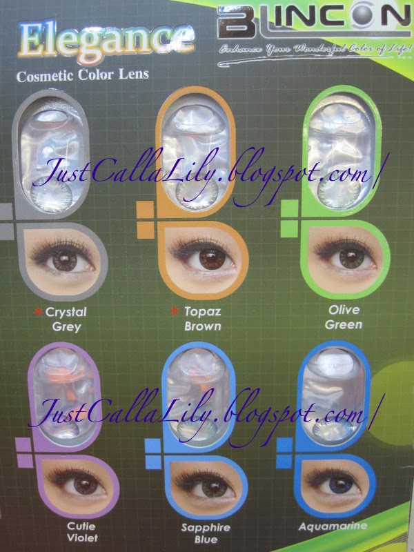 Calla-Lily: BlinCon Cosmetic Lens