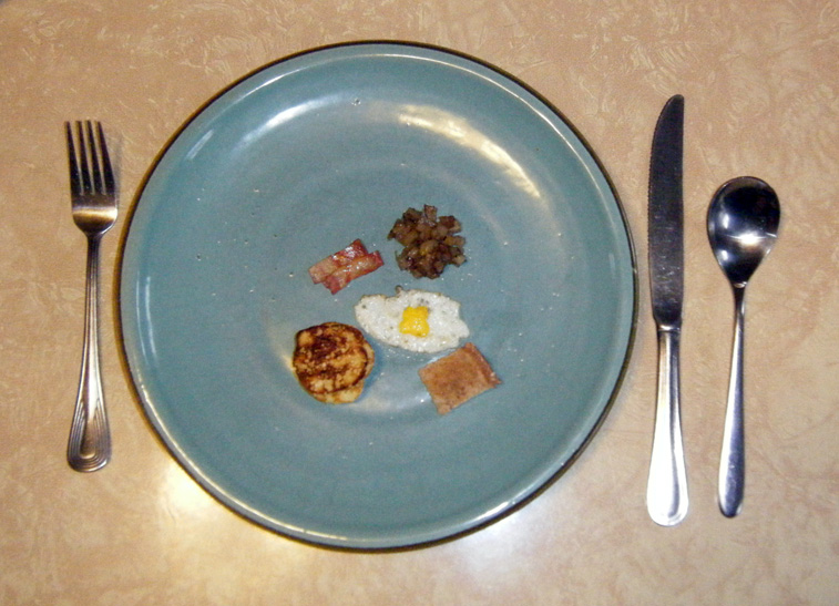 Food.: Tiny breakfast.