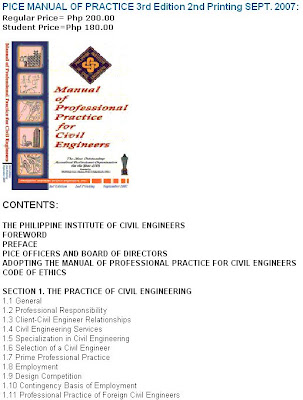 Philippine Institute of Civil Engineers Calbayog Chapter: PICE MANUAL ...
