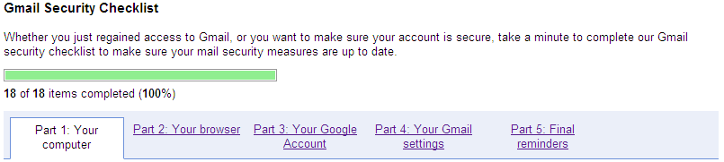 Gmail Security: Gmail Security Checklist by Google | frendzfun