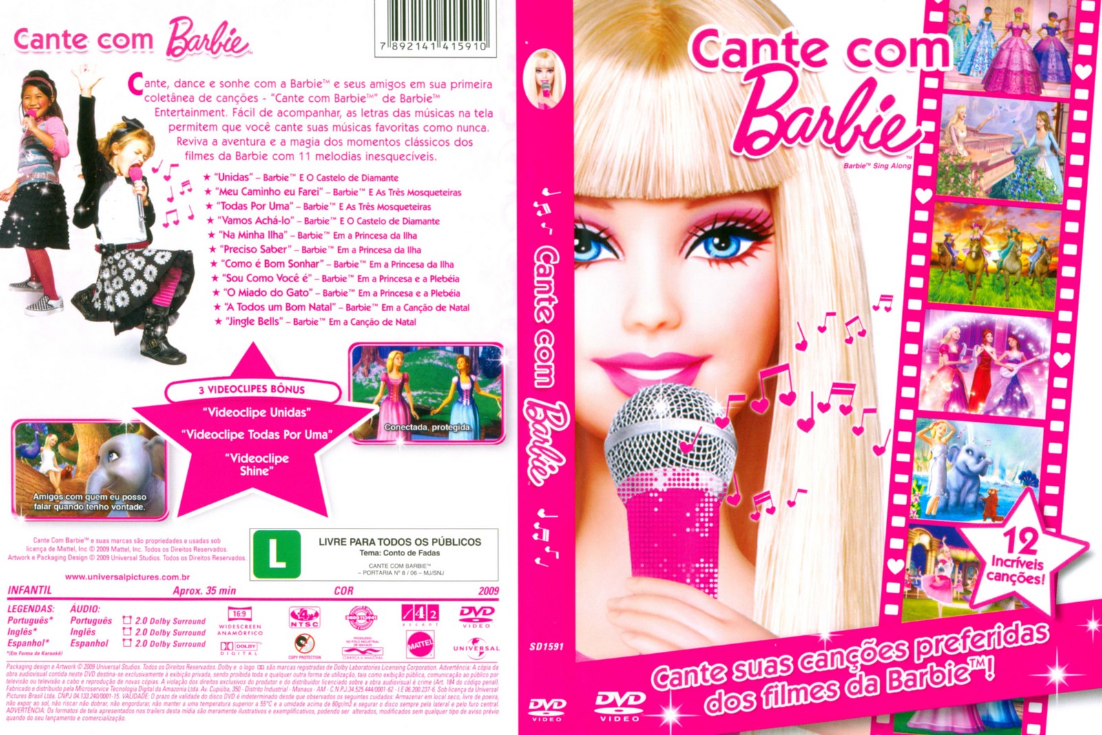 Gatomia capa dvd cover: Cante com a Barbie