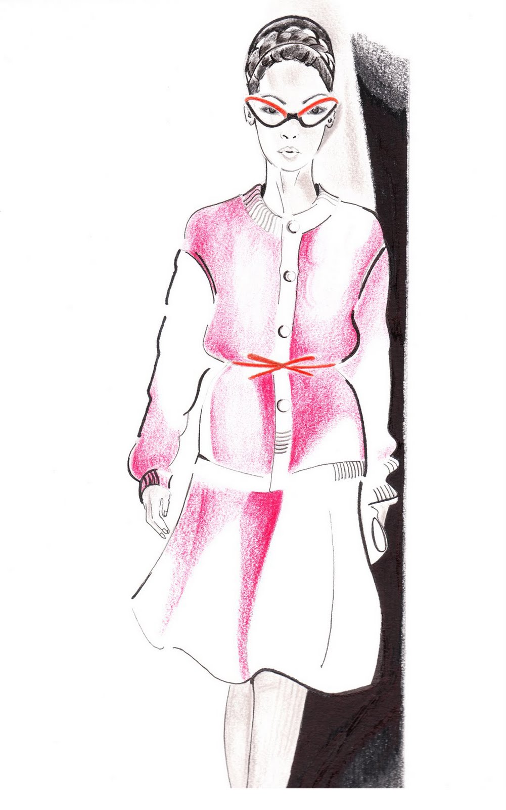 fashion drawing diary: Prada Fall 2010 Ready-to-Wear.