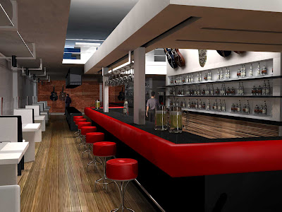 arquitec-maquetas: Rendering de un Bar.