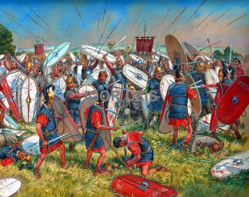 IGOR DZIS BATTLE PAINTING: The Battle of Vercellae 101 BC