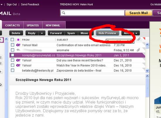Cyfropolis: Nowe Yahoo Mail - poczta warta uwagi