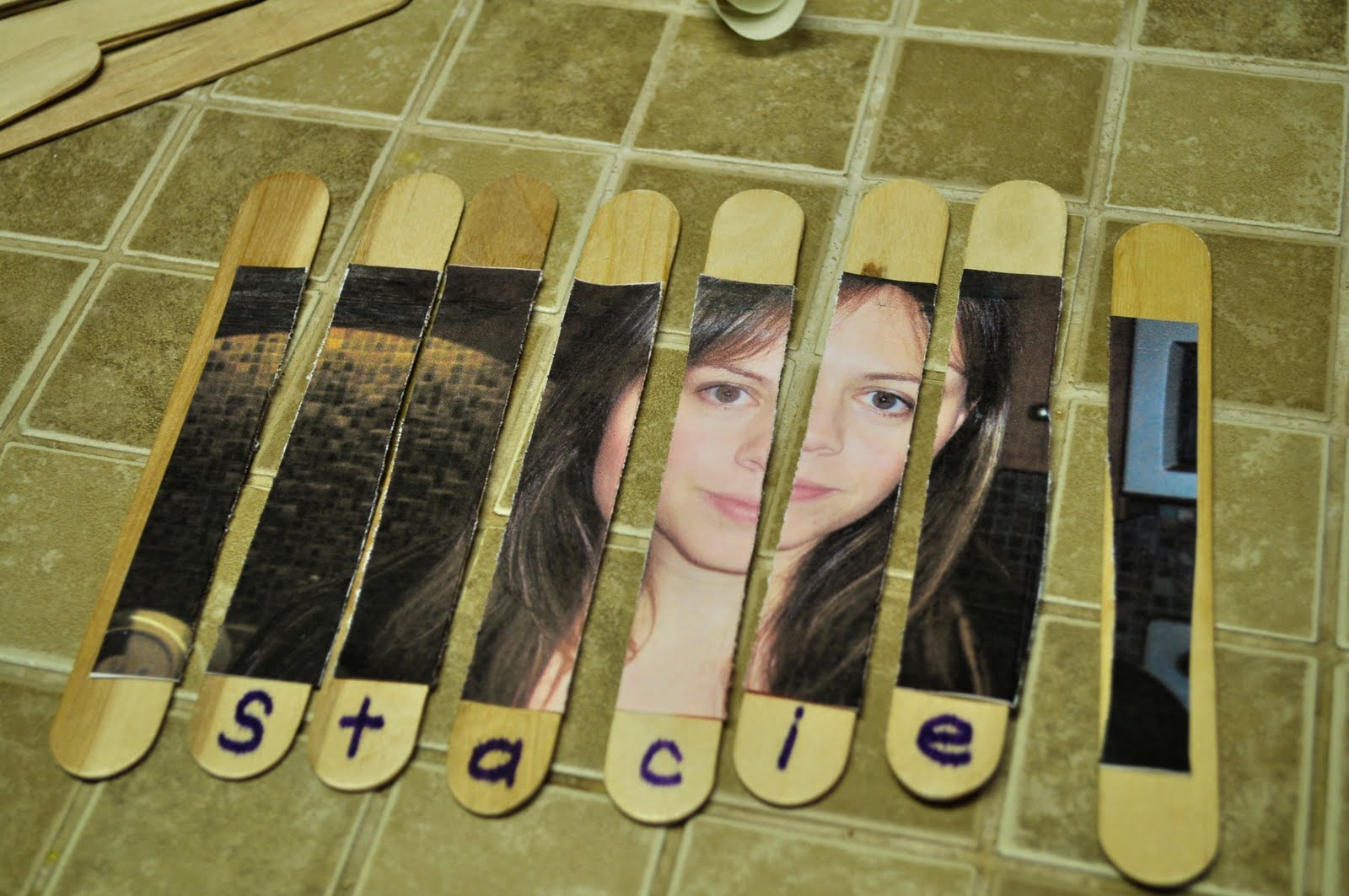 (More) Craft Stick Puzzles - Name Puzzle - Kids Activities | Saving ...