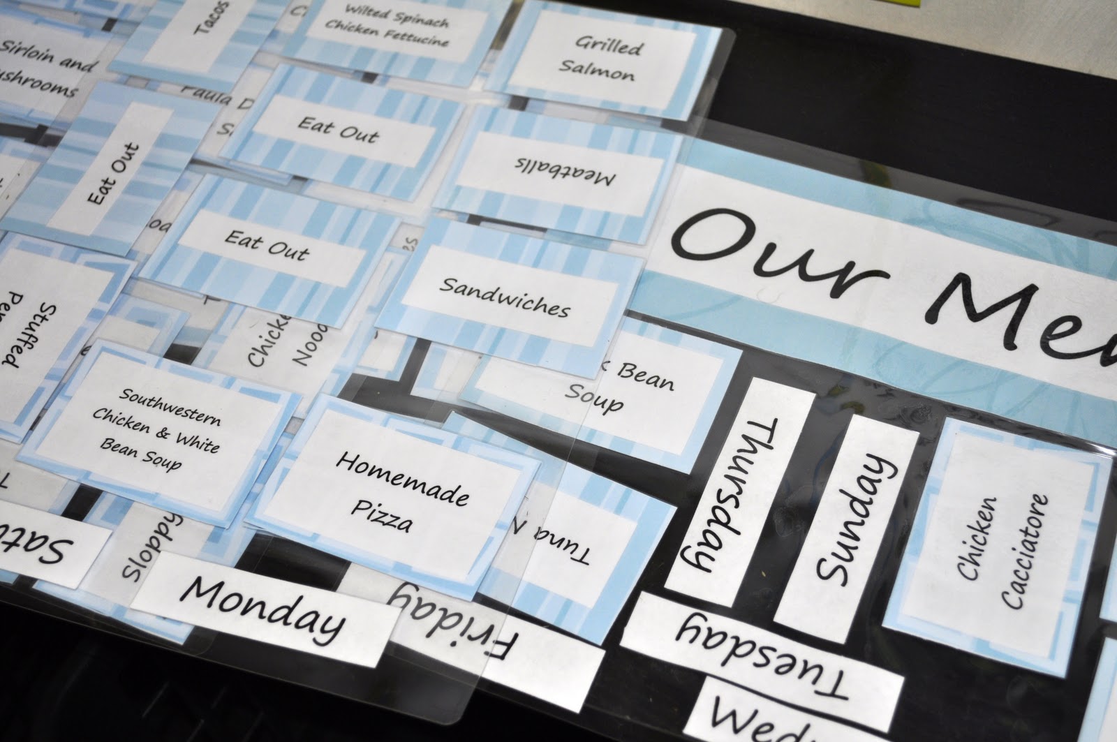 How to Make a Magnetic Menu Planner - Kids Activities | Saving Money ...