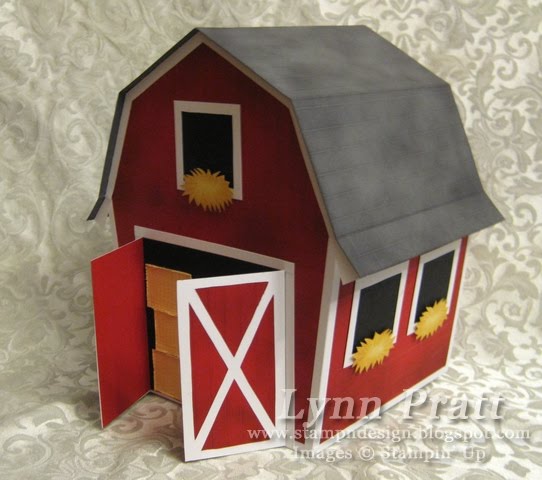 Stamp-n-Design: Barn Box with Cow, Pig & Horse Cards