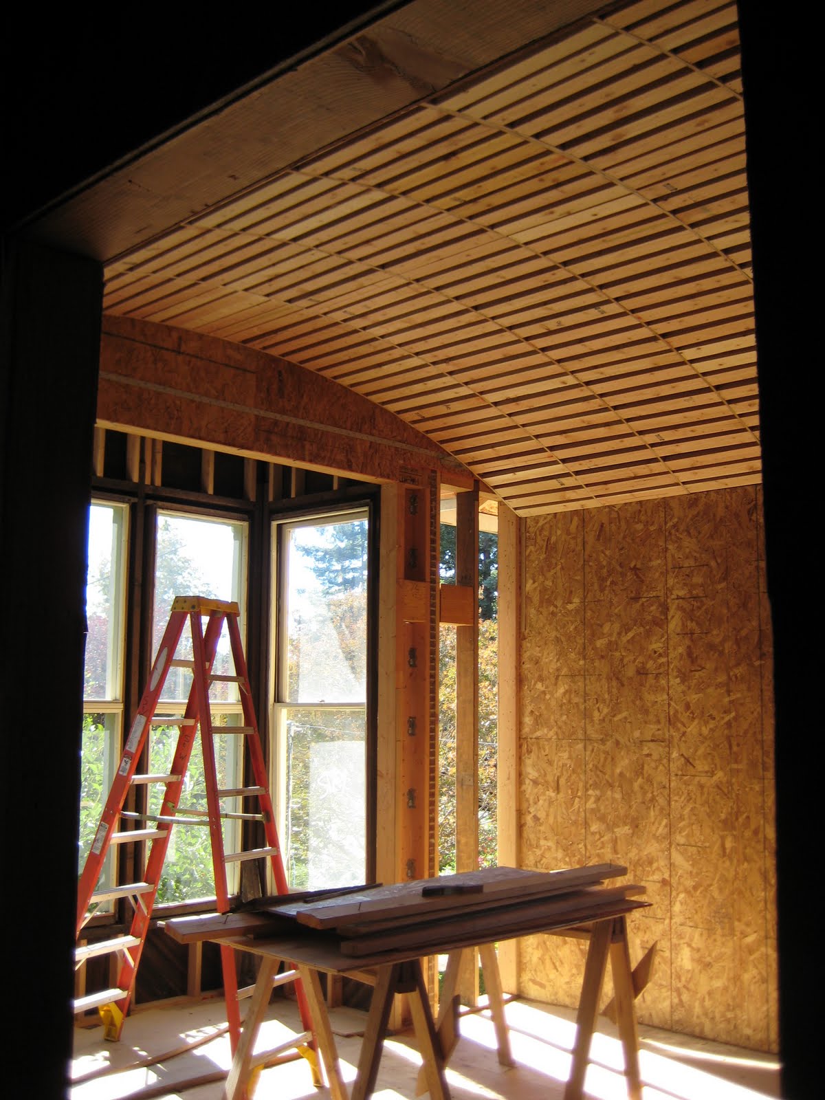 McDonald Mansion, Santa Rosa, CA: FRAMING FOR ARTISTIC CEILINGS