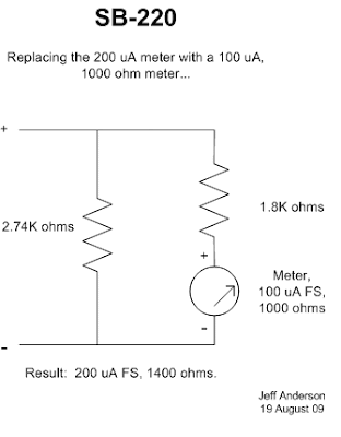 K6JCA: SB-220 Meter Repair