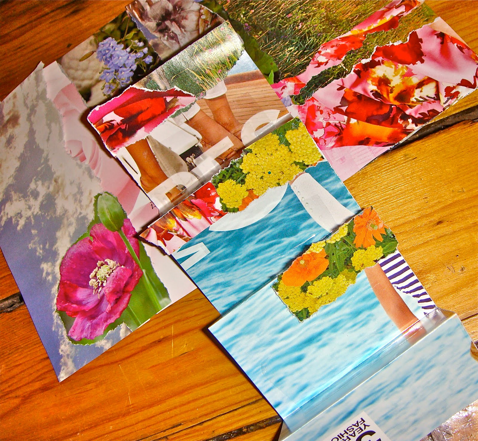 For A Rainy Day: Collage Wallet Extravaganza