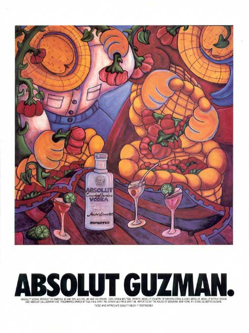 Ghosts Of The Great Highway: 10 Fine Examples. Absolut Artist Ad Campaign.