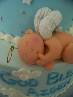 Claudine: Angel Baby Baptism Cake