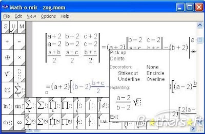 Noticiario Matemático: Math-o-mir: Escribe ecuaciones matemáticas