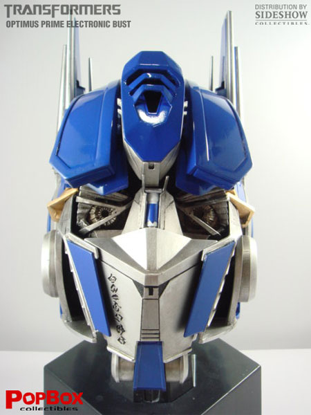 Toy Workers: 12"INCH OPTIMUS PRIME ELECTRONIC BUST BY POPBOX