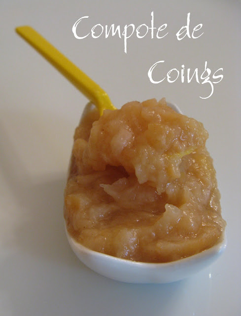 J'en reprendrai bien un bout...: Compote de Coings