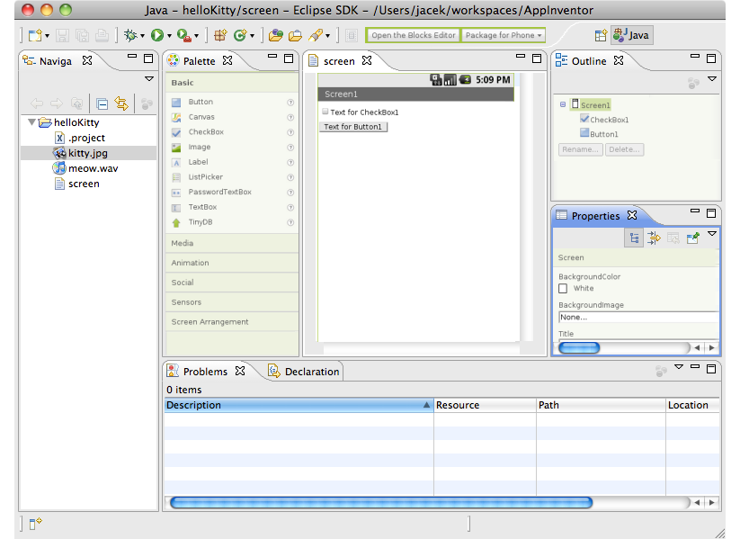 Jacek on things: Google App Inventor Eclipse Plugin