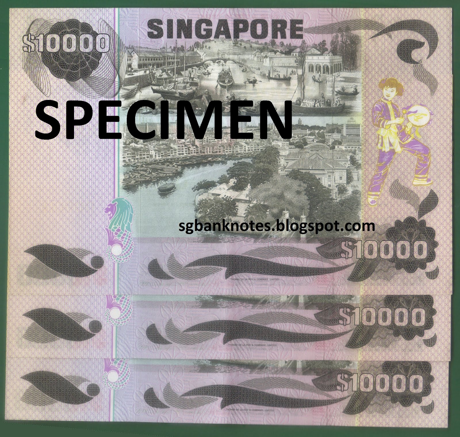 nut's Singapore Banknotes Collection: 3 Consecutive Singapore Bird ...