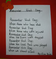 Primary 7, St Andrews Primary: Remembrance Poems