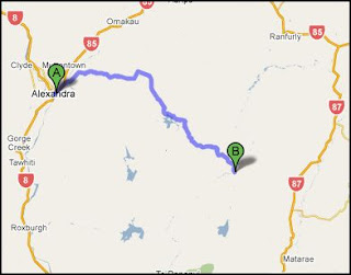 New Zealand Motorcycle Rides: Old Dunstan Road Alexandra to Paerau