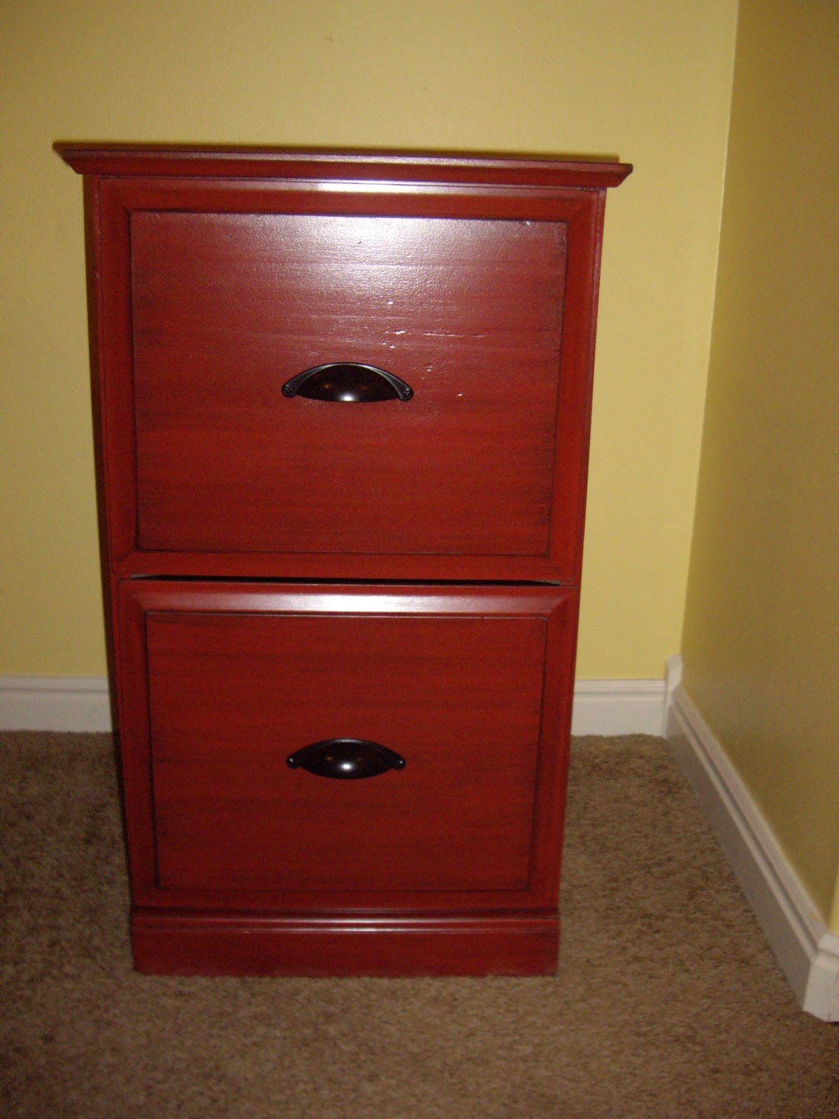 A Brush of Whimsy: Red File Cabinet