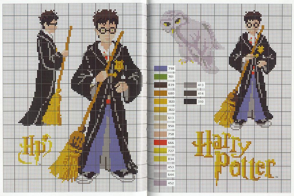 Harry Potter Esquemas De Ponto De Cruz
