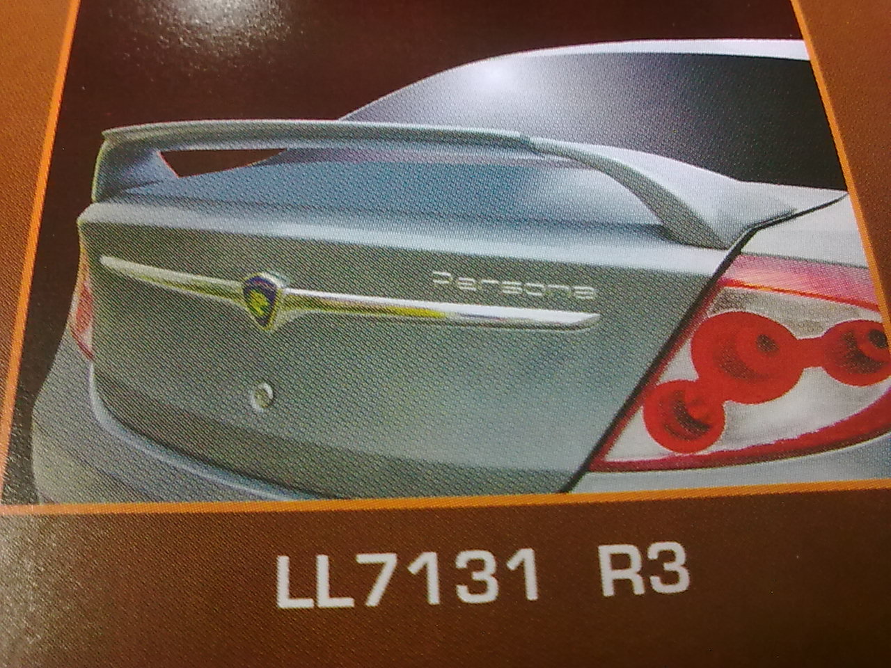 RS PERFORMANCE AUTOPARTS (SA0111164-A): Spoiler for Gen2/Persona