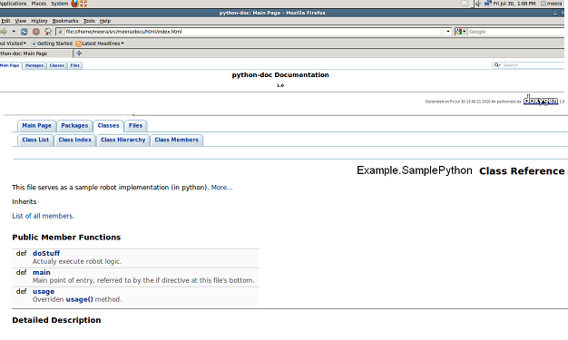 Meera's Blog: Doxygen and Python