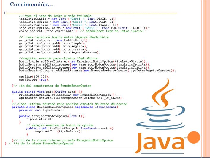 Tutorías de Java: JRadioButton y JMenu TUTORIAL