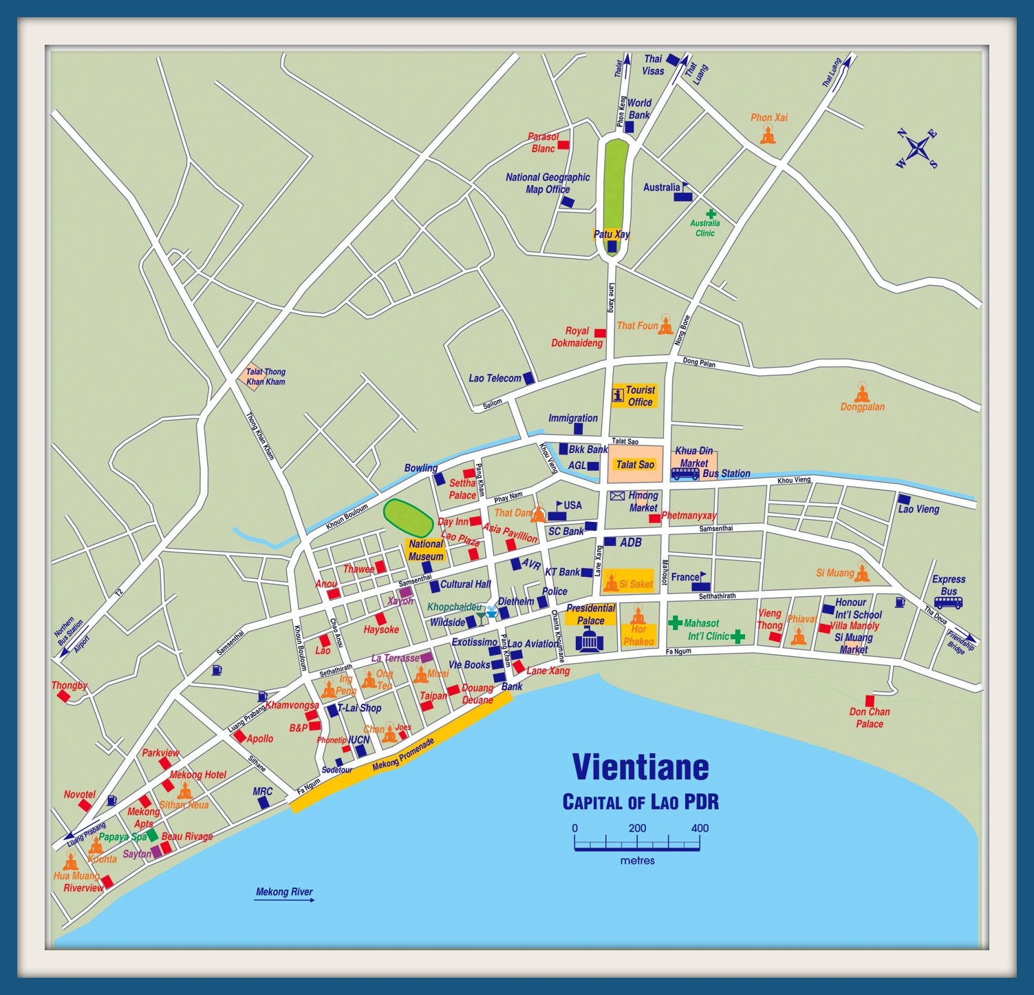 Thailand And Laos Journey: MAPS