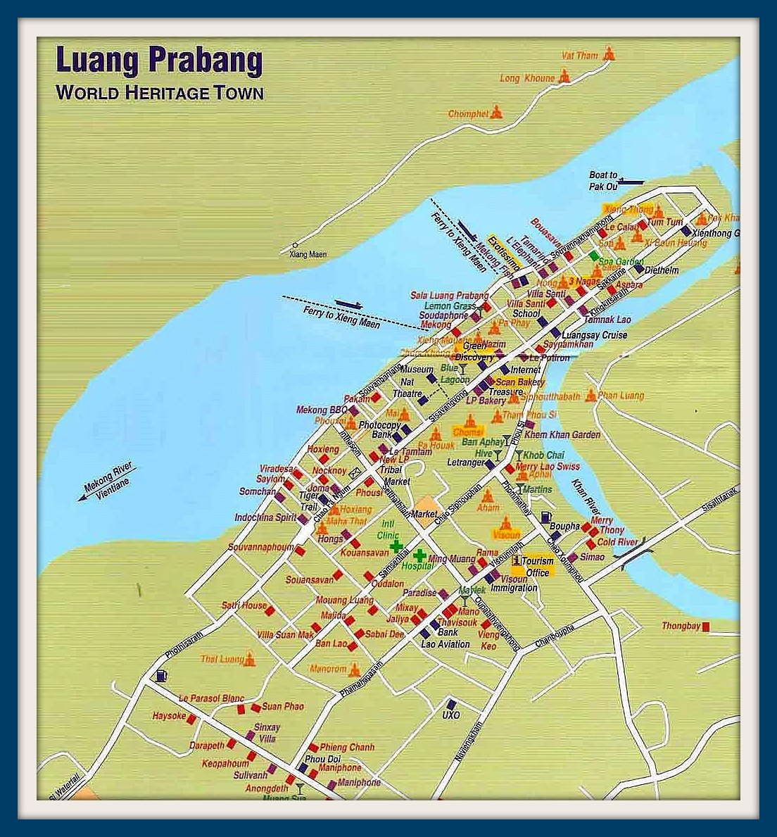 Thailand And Laos Journey: MAPS