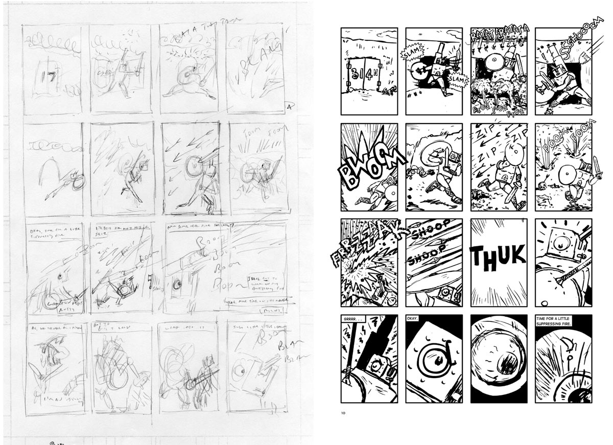 Miles' Comics Resources: Breaking Down The Story: Rough To Finished ...