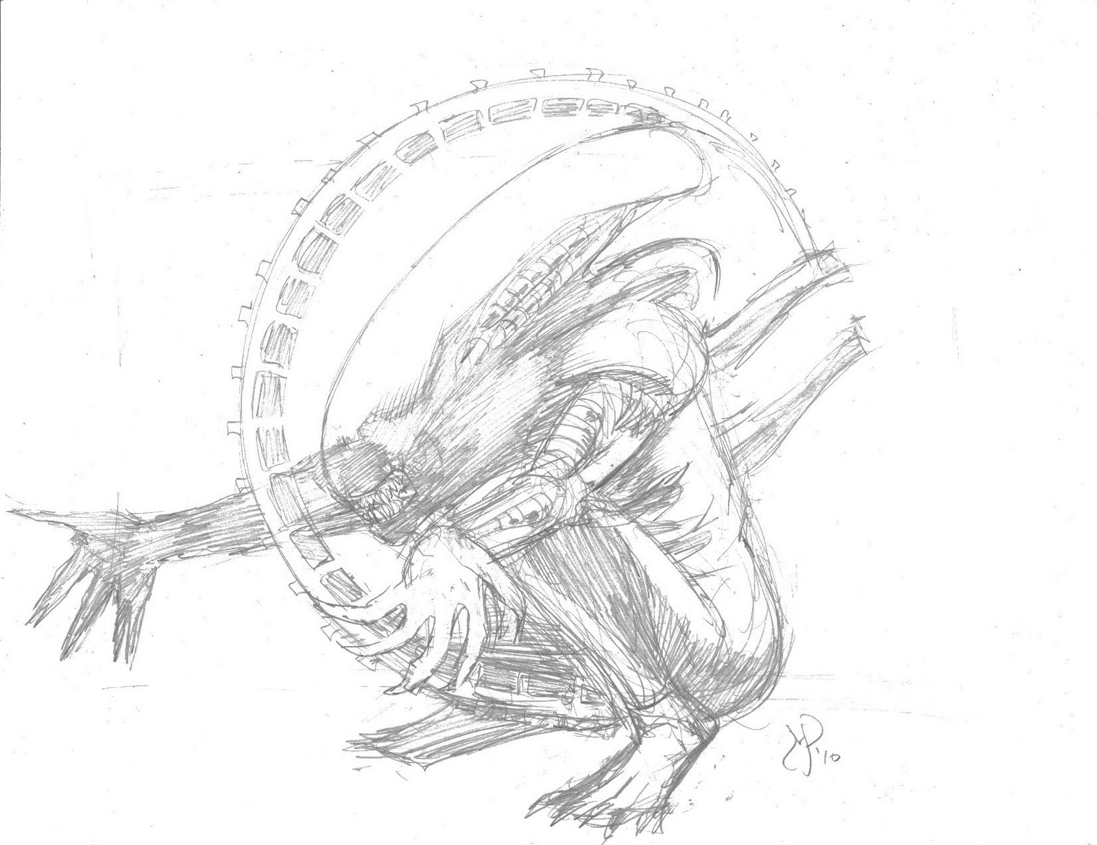 Xenomorph Coloring Pages Coloring Pages