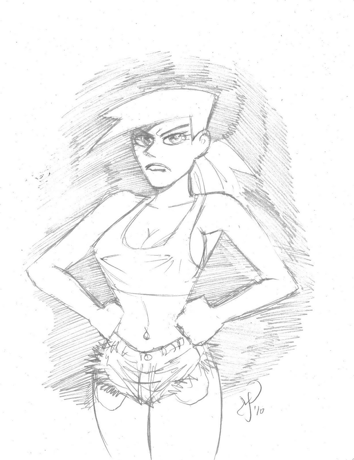 The Art of Michael Powell: 229: Icky Vicky Commission Sketch