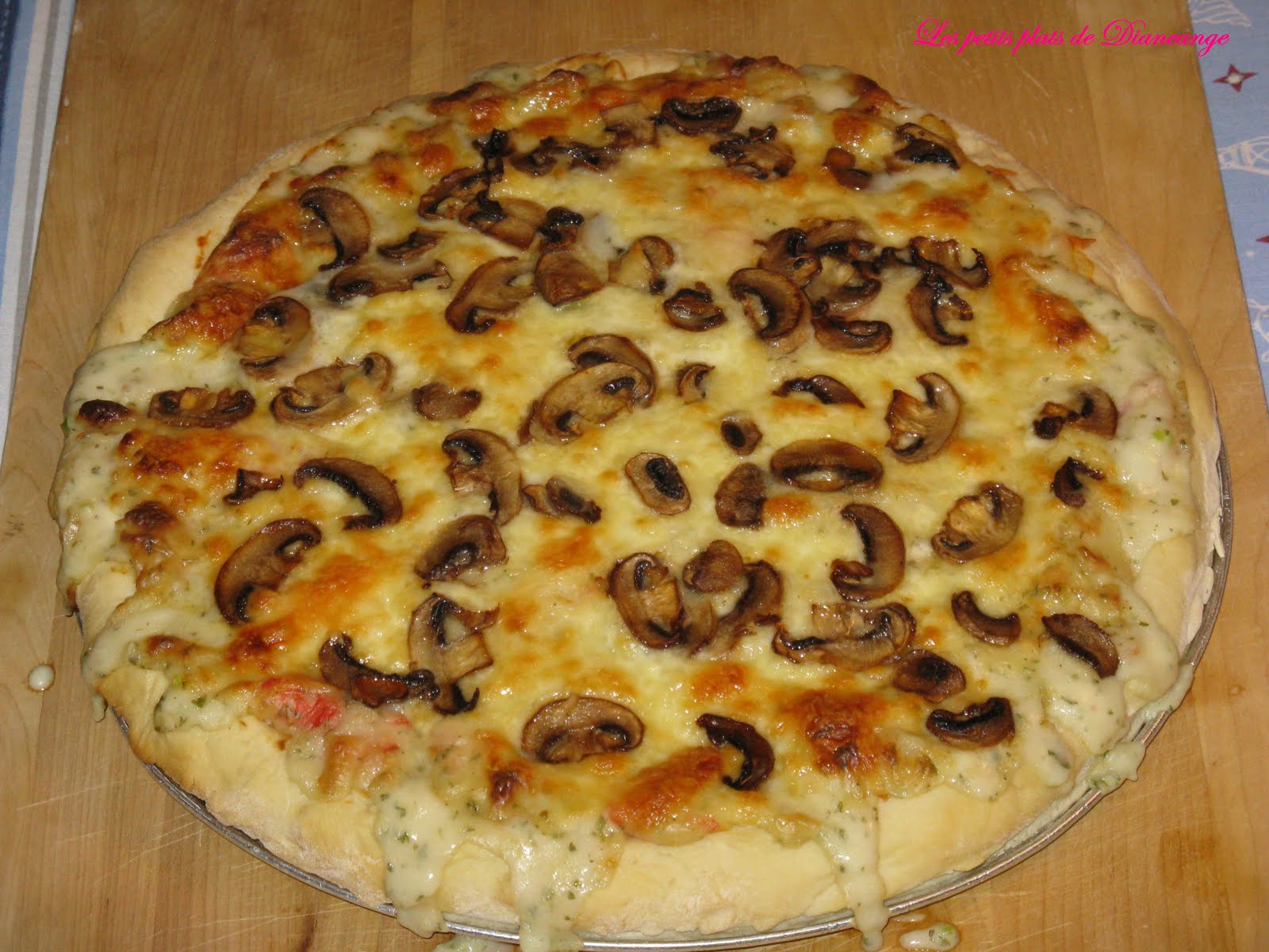 Ma Recette de cuisine: Pizza aux fruits de mer