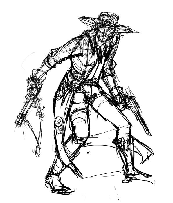 Grace Liu's Practice Blog: Mystic Gunslinger - sketch