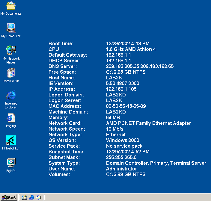 Tools 4 Windows: Información del sistema en el escritorio con BGINFO