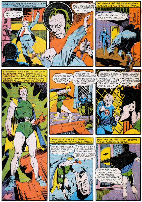 Golden Age Heroes: DYNAMIC MAN battles the Yellow Spot!